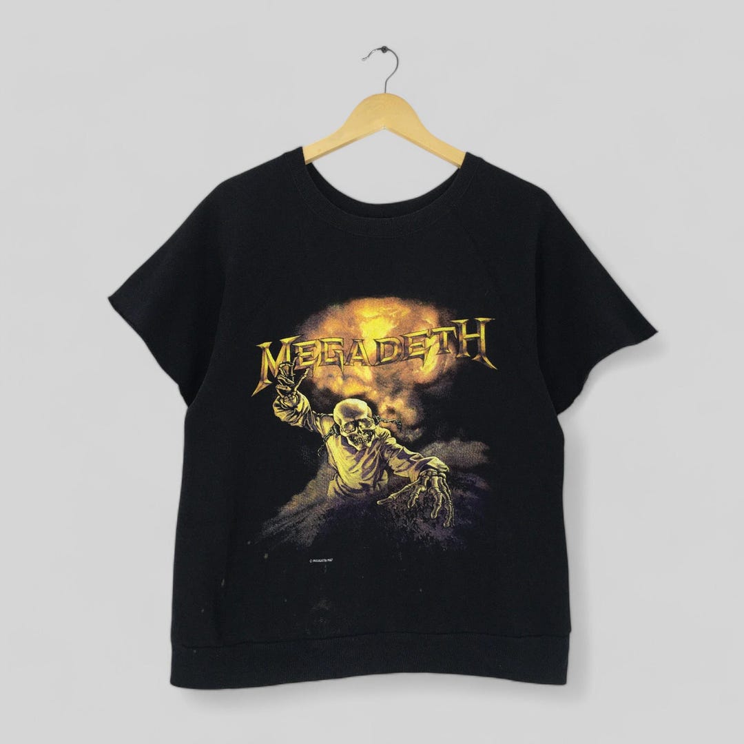 Rare! Vintage Megadeth 1987 Bio Hazard Sweatshirt Medium Megadeth Art ...
