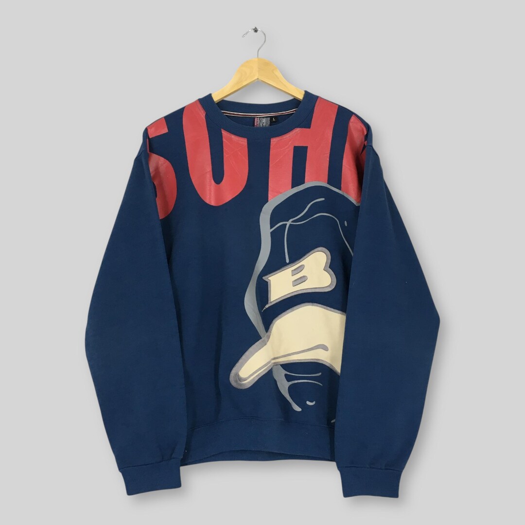 Vintage Y2K Ruff Ryders Blue Sweatshirt Large Ruff Ryders Dirty Denim ...