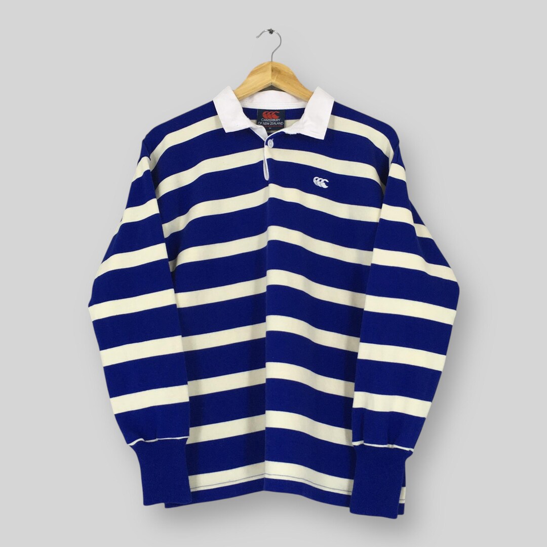 Vintage Canterbury of New Zealand Striped Rugby Shirt Medium Canterbury ...