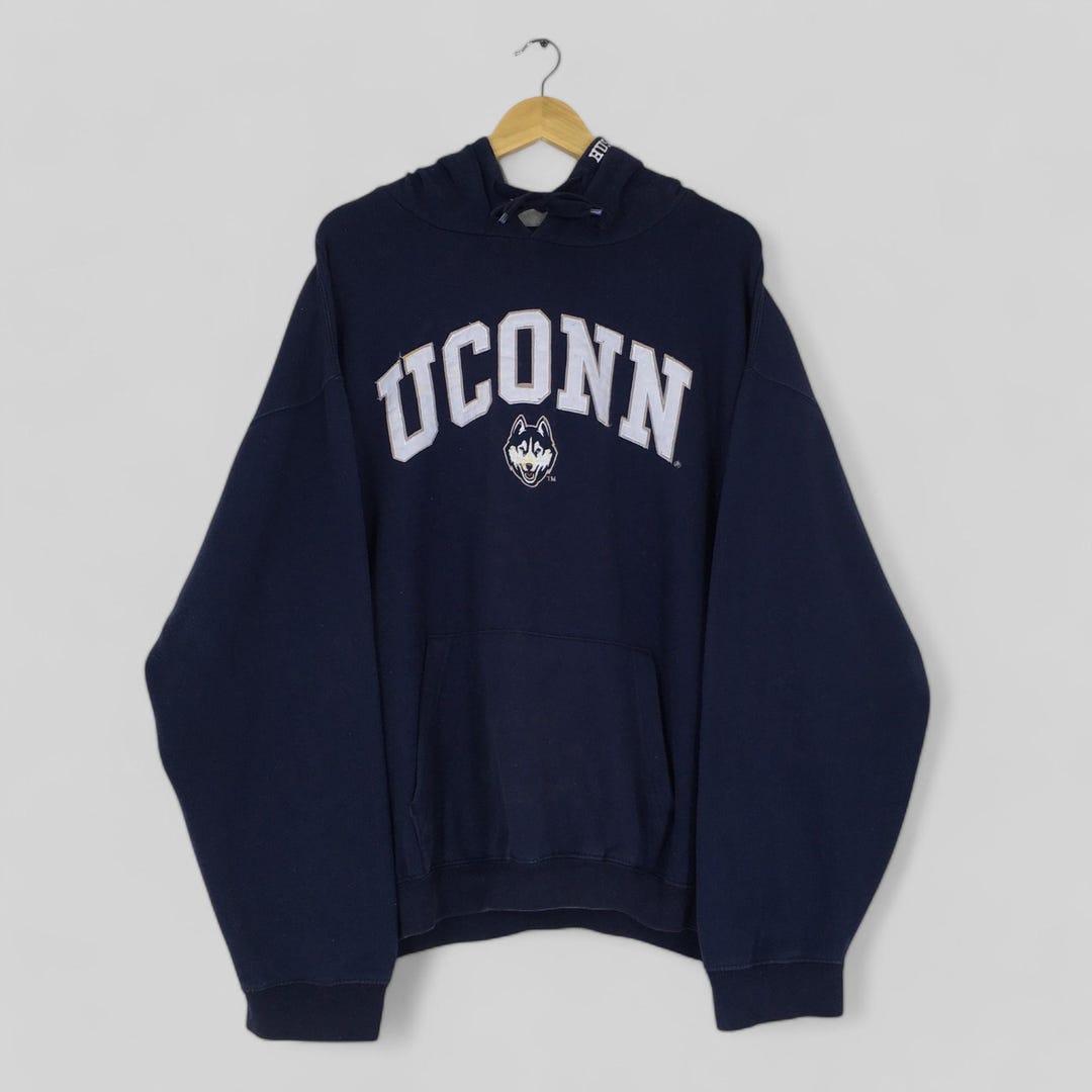 Vintage Uconn Huskies NCAA Hoodie Sweatshirt Xlarge Uconn Huskies ...