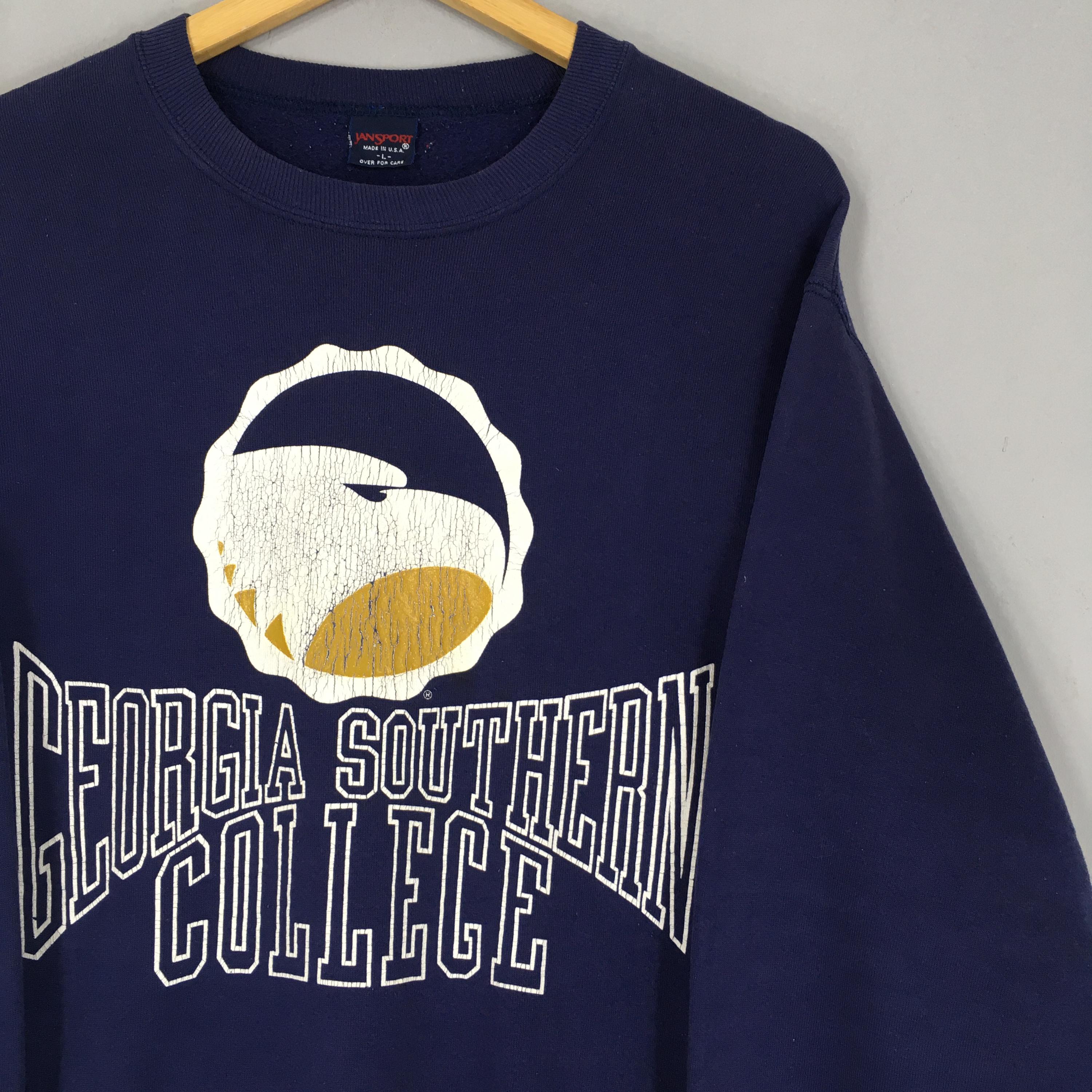 Vintage 90s Georgia Southern University Sweatshirt Large Jansport ...
