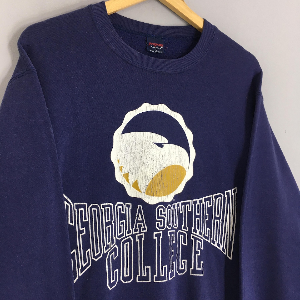 Vintage 90s Georgia Southern University Sweatshirt Large Jansport ...