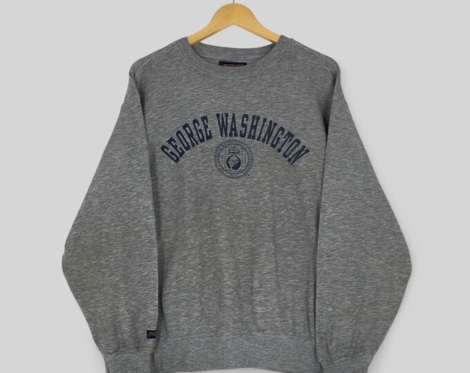 Vintage George Washington University Gray Sweatshirt Medium George ...