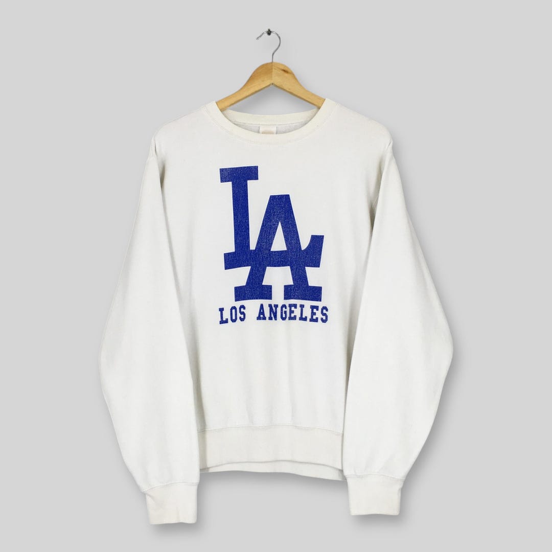 Vintage Los Angeles Dodgers MLB Sweatshirt Small LA Dodgers Spell Out ...