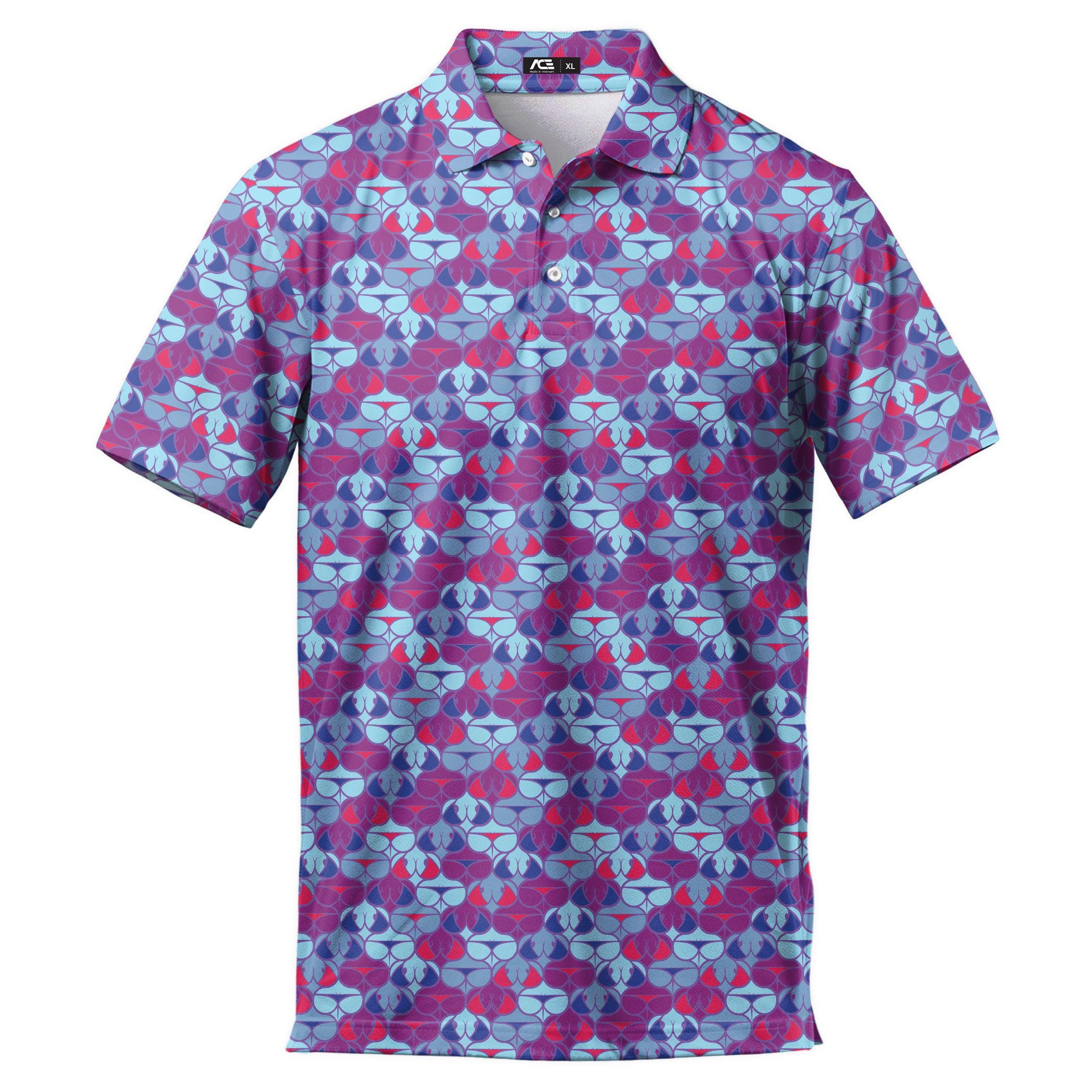 Golf Shirts for Men Funny Crazy Golf Polo Shirt for Men Funny Print ...