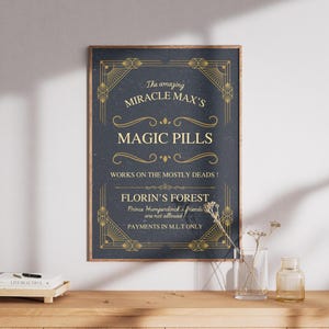 The Princess Bride Poster to Print, Miracle Max Poster, Princess Bride ...