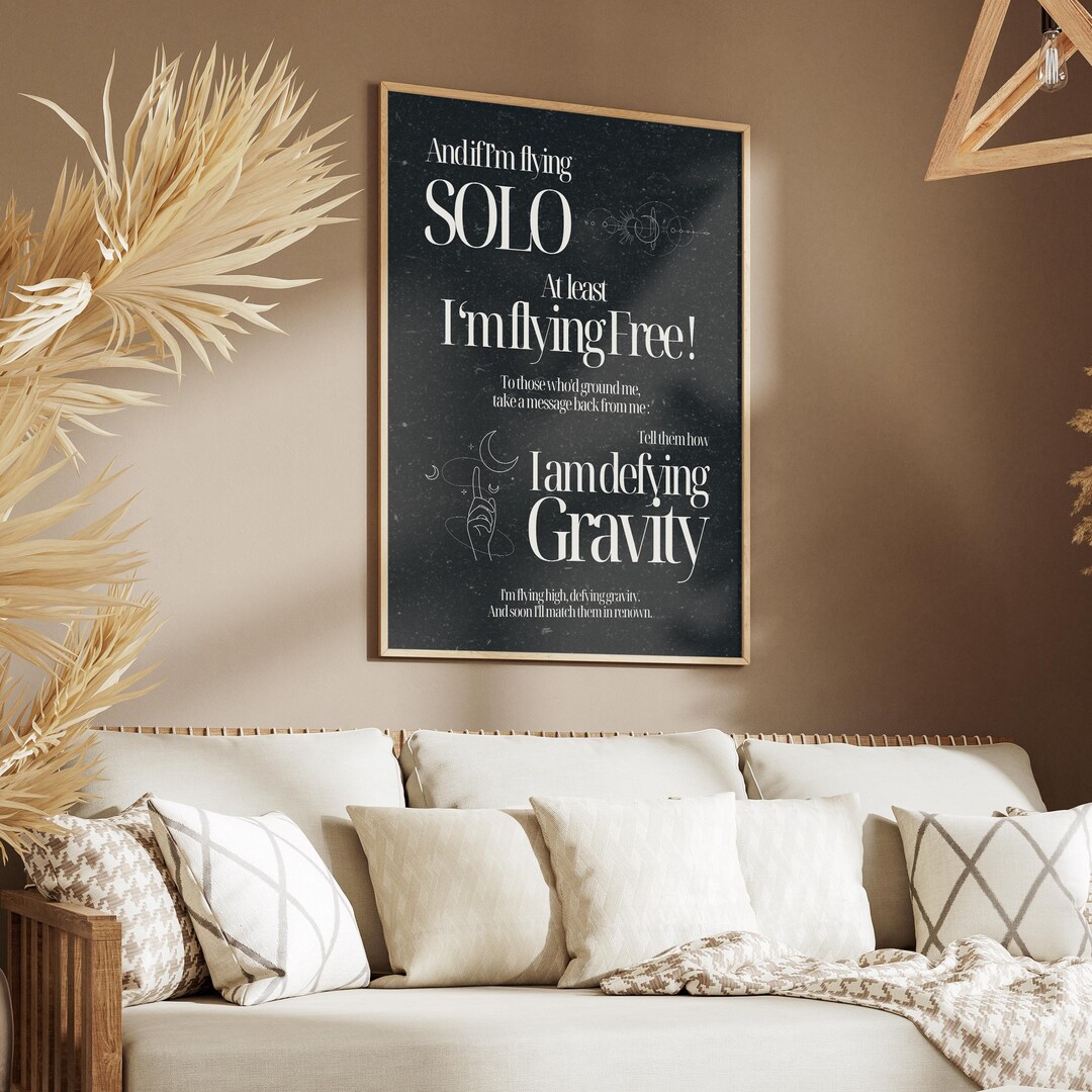 Wicked Musical Poster Printable, Defying Gravity Lyrics, Wicked Defying ...