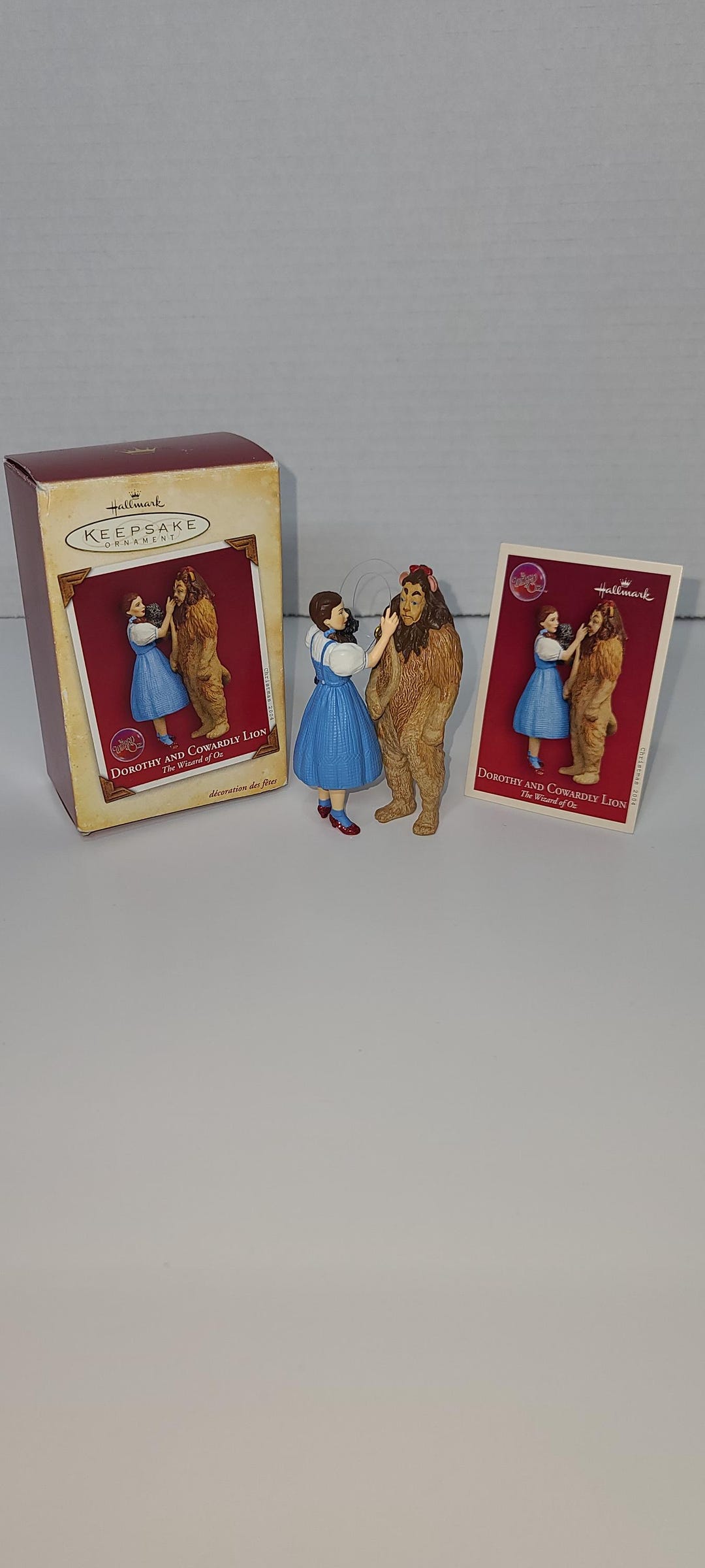 Vintage Dorothy and Cowardly Lion Wizard of Oz Christmas Décor Hallmark ...