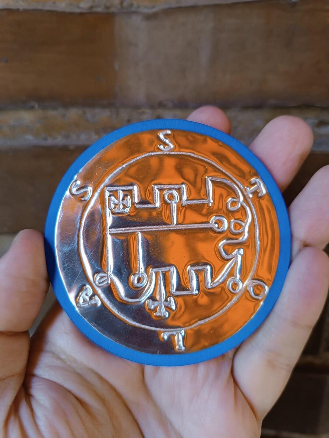 STOLAS Sigil Goetia, Engraved in Metal TIN, Talisman 7.5 Cm - Etsy