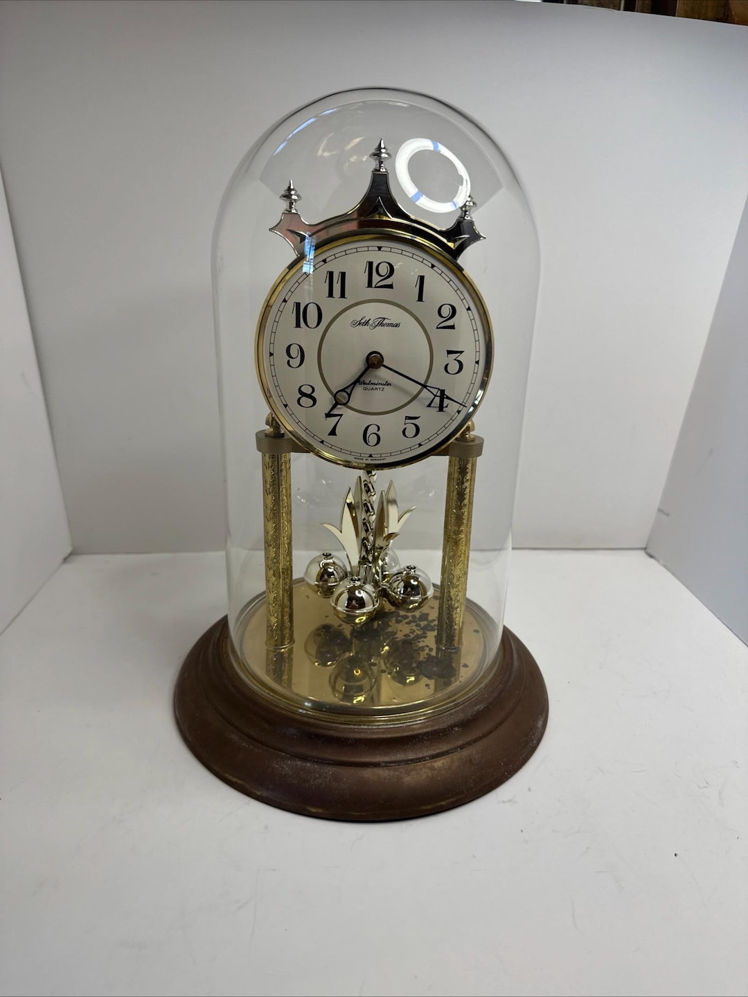 Vintage Seth Thomas Quartz Anniversary Clock Westminster Quartz. WORKS ...