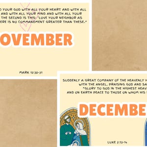 Christian Bible Verse Printable Calendar 2025 Bible Verse Calendar 2025 ...