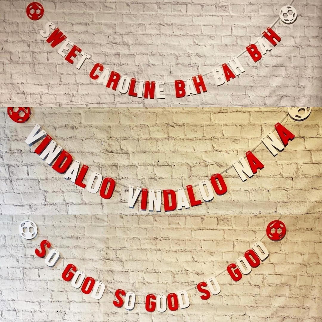 World Cup 2026 England Football Banners/bunting * Sweet Caroline * so ...