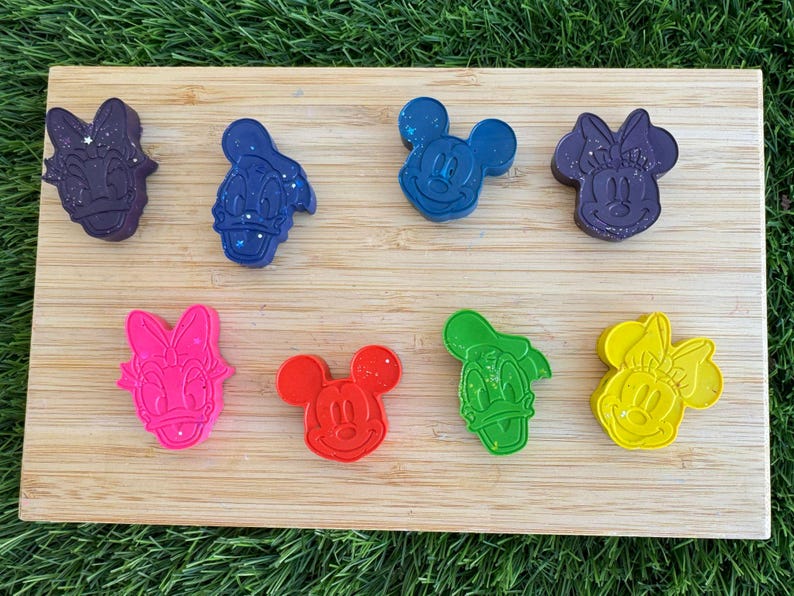 Mickey Mouse Crayons, Mickey Minnie Daisy Donald Crayons, Favor Crayons ...