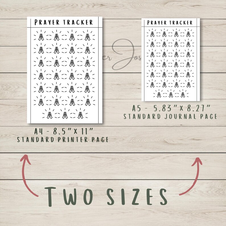 Monthly Prayer Tracker, Digital Download, A4 & A5 Printable - Etsy