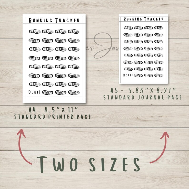 Running Tracker, Digital Download, A4 & A5 Printable, Goal Keeping - Etsy