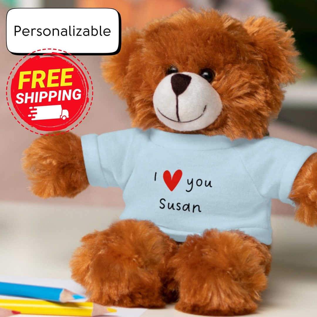 Personalized Toy for Girlfriend, Plush Toy Gift for Her, Custom Teddy ...