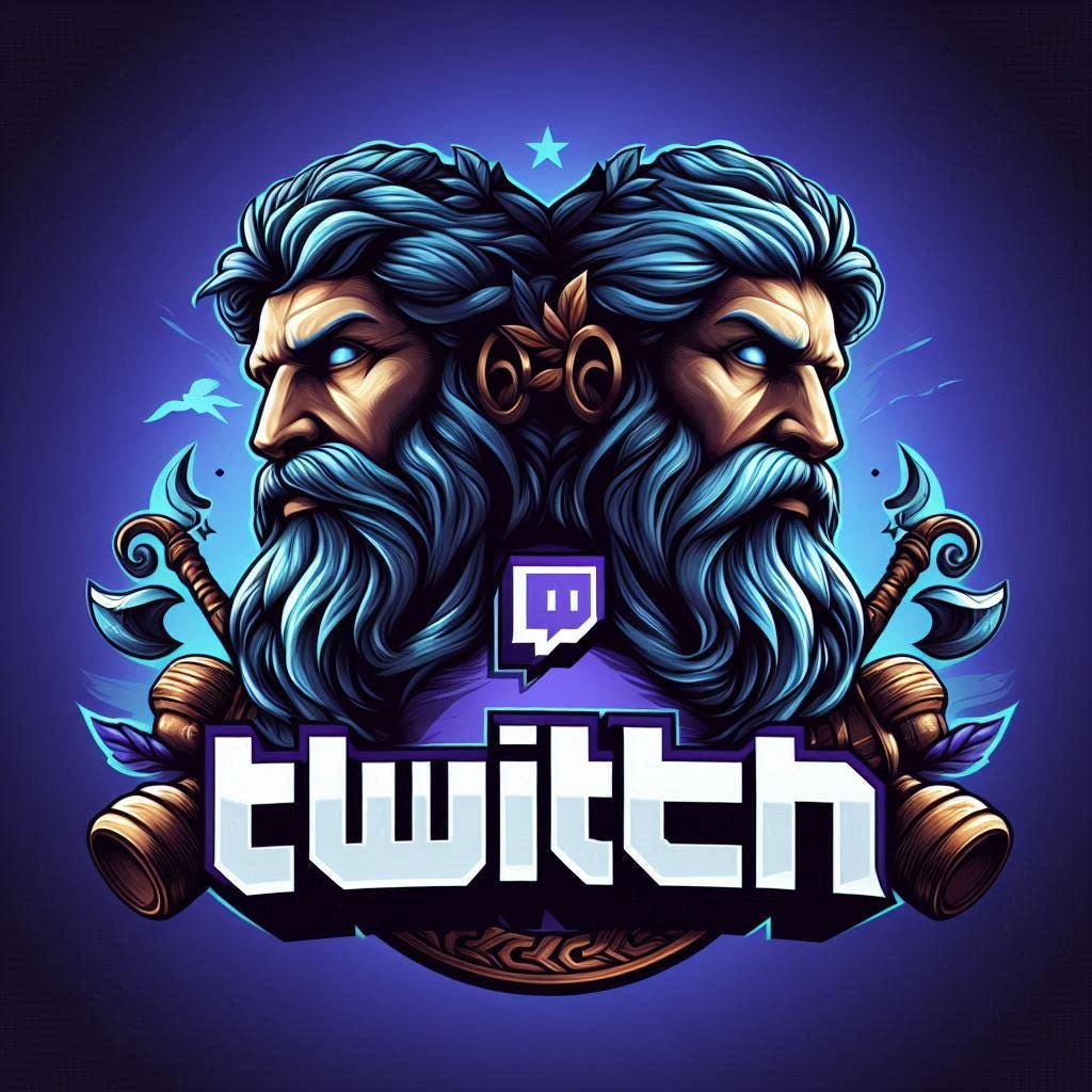MYTHOLOGICAL LOGOS TWITCH - Etsy