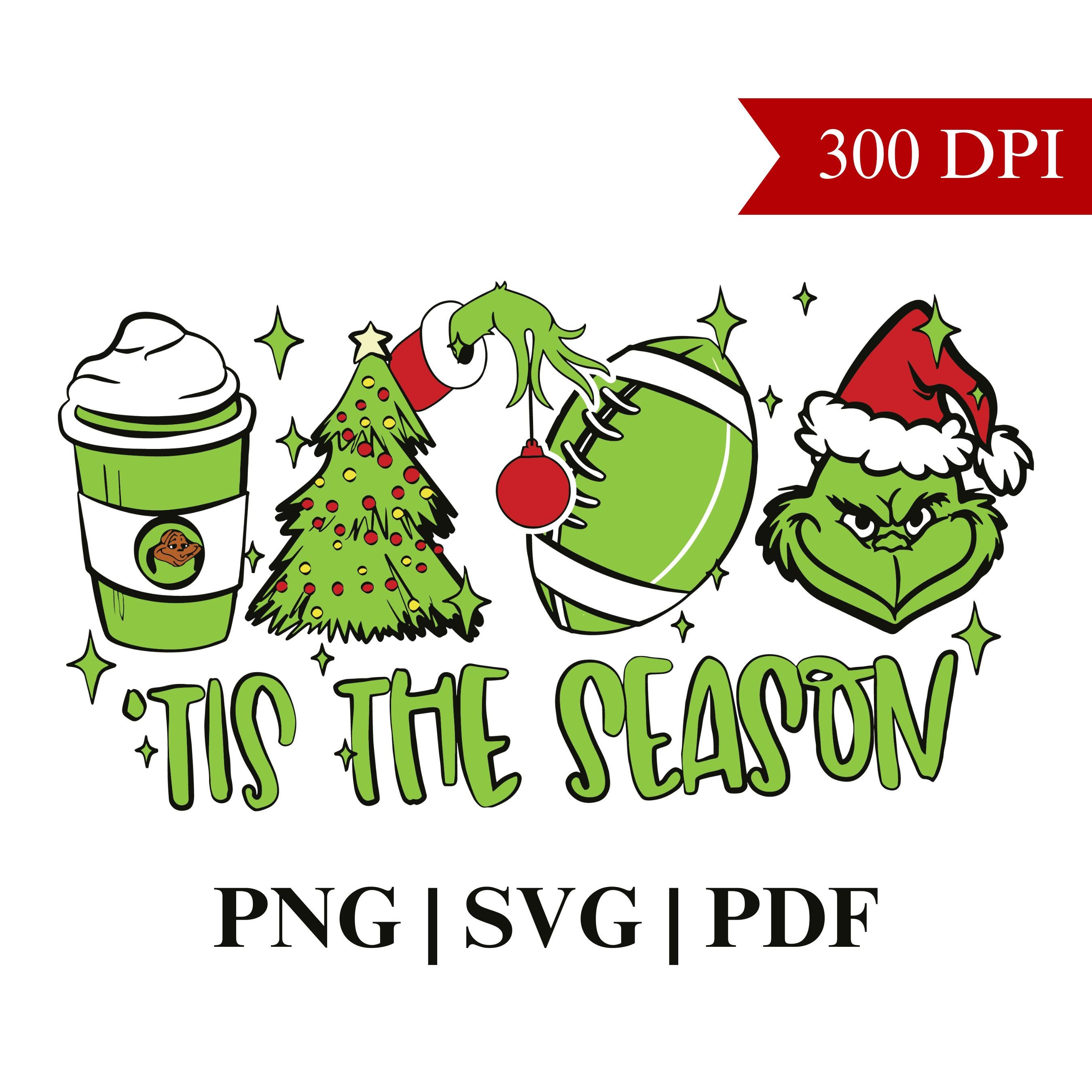 Grinch Tis the Season Png Svg Design, Christmas Grinch Christmas Design ...