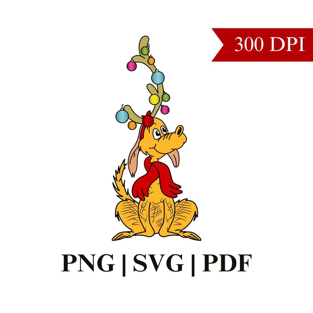 Diseño de perro Max Grinch Png Svg, diseño de perro Max Grinch navideño ...