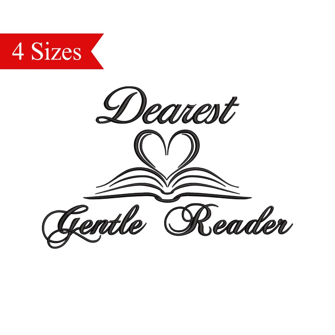 Dearest Gentle Reader Embroidery Design, Lady Whistledown's Embroidery ...