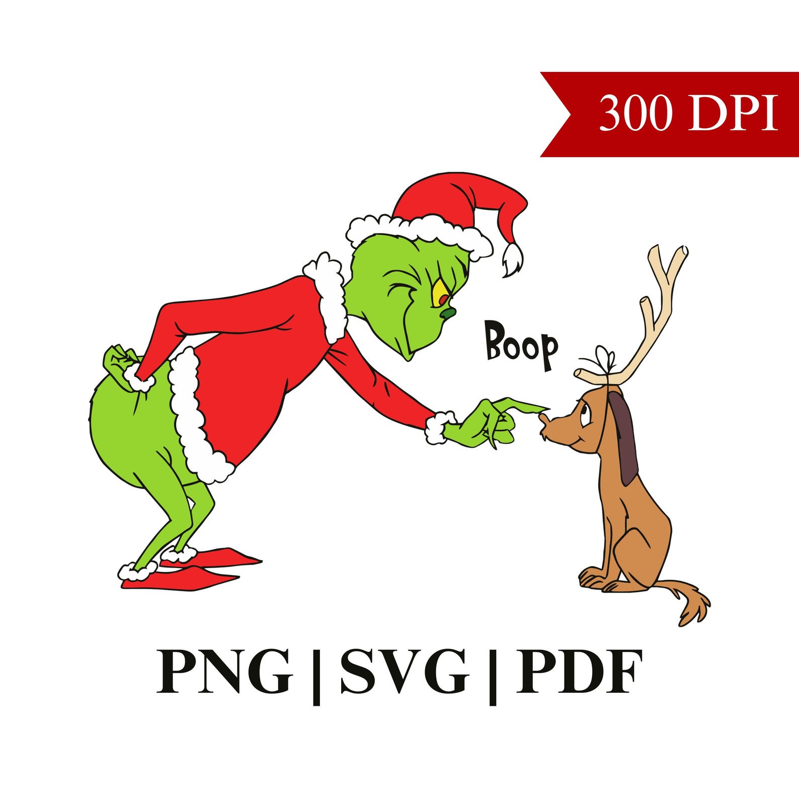 Grinch Max Dog Png Svg Design, Funny Grinch Boop Dog Max Design, mignon ...