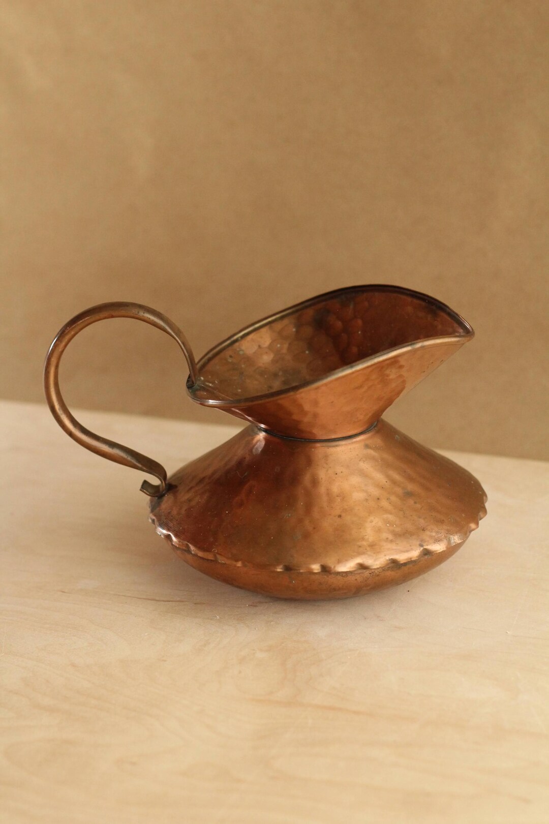 Vintage Hammered Copper Pitcher | Gregorian Copper - Etsy