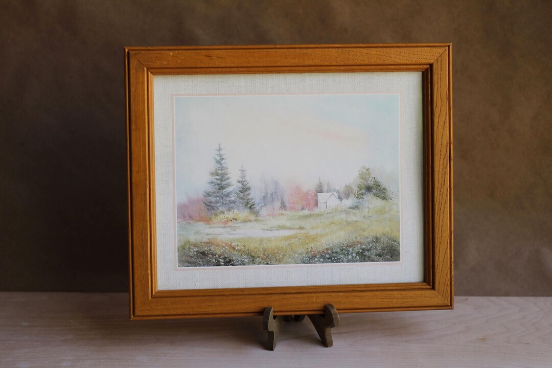 Framed Owen Wexler Farmhouse Watercolor Print - Etsy