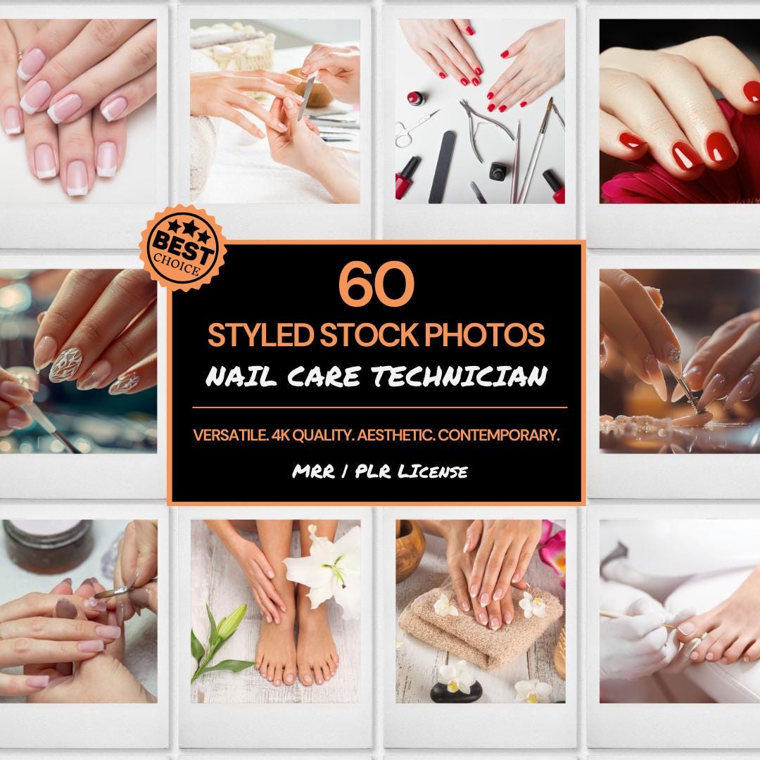 Nail Tech Stock Images for Website, Social Media, Nail Artist, Beauty ...