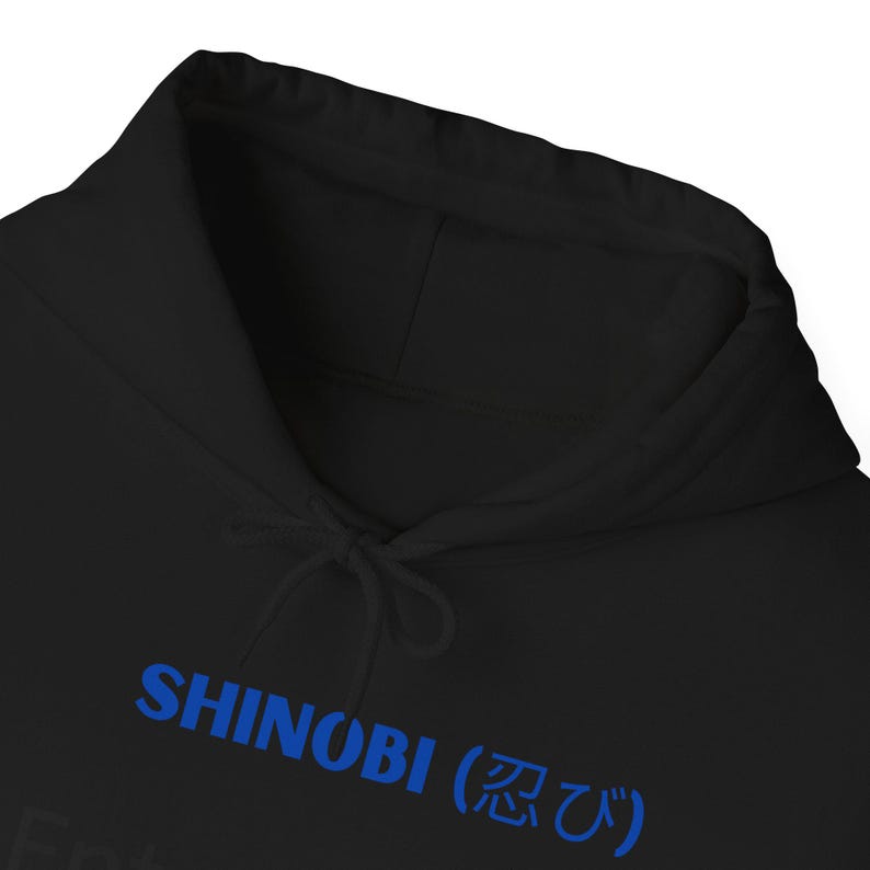 Cyberpunk Shinobi/ninja Black Unisex Hoodie, Back Ninja Graphic ...