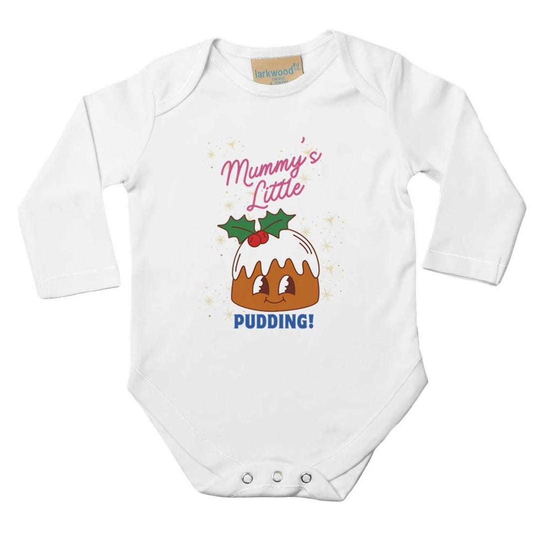 Mummy's Little Pudding Long Sleeve Baby Bodysuit White - Etsy