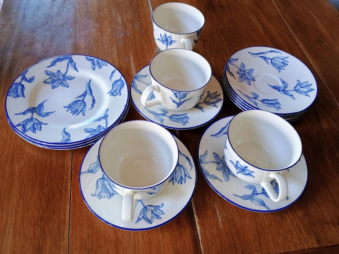 14 Piece English Dining Set - Royal Stafford Tulipa Fine Earthenware - Etsy