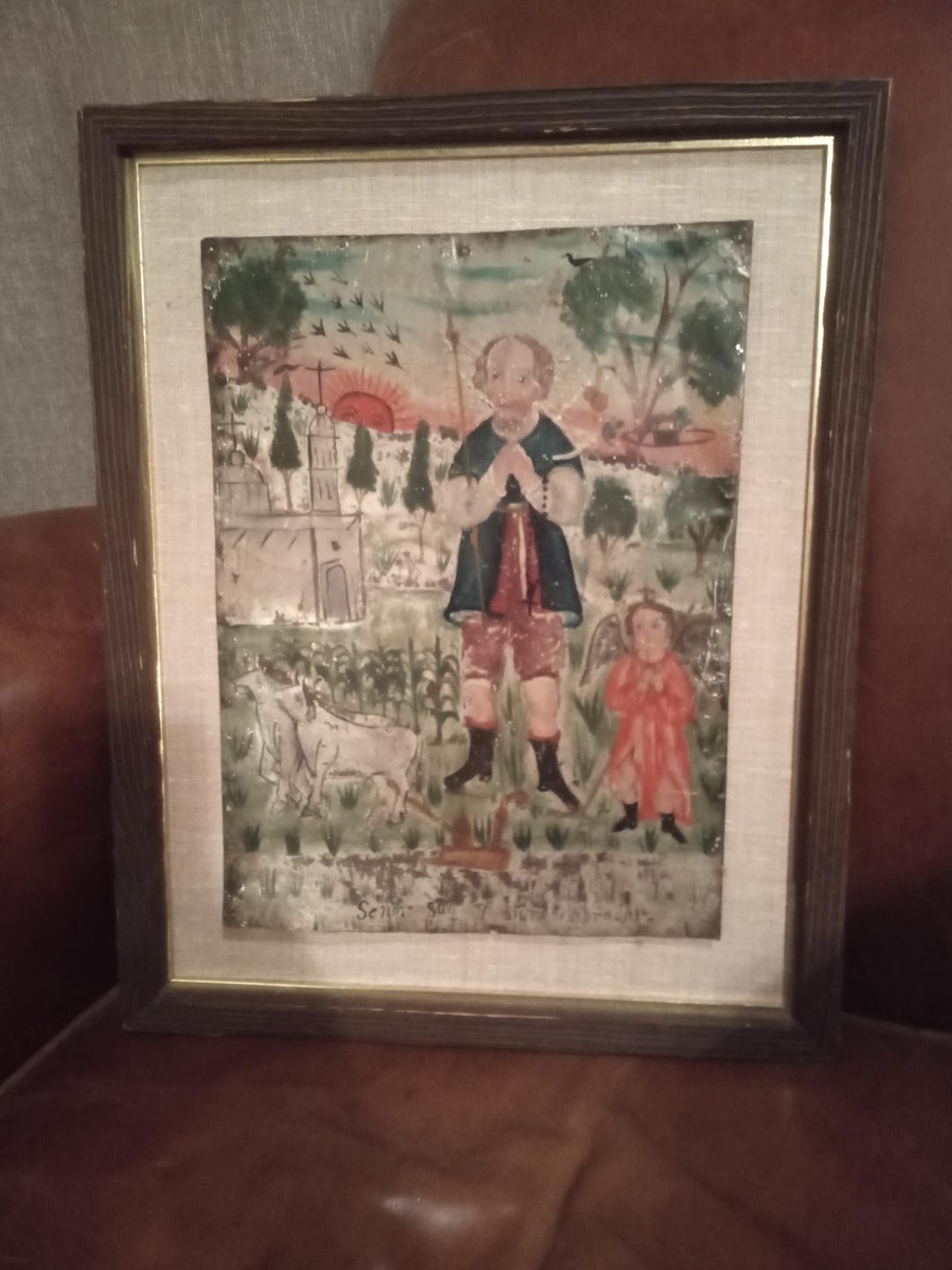 Authentic Mexican Religious Folk Art Retablo 100 Years Old - Etsy