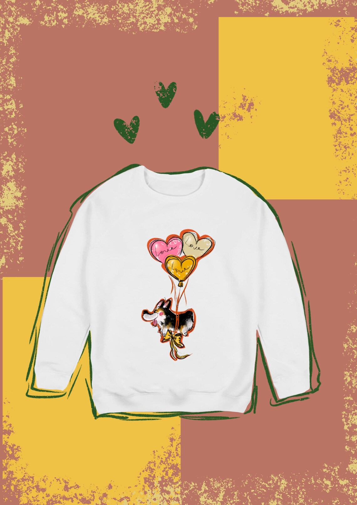 Cute Welsh Corgi Dog PNG Pint, Shirt PNG, Kids Clothing Design, Kids ...