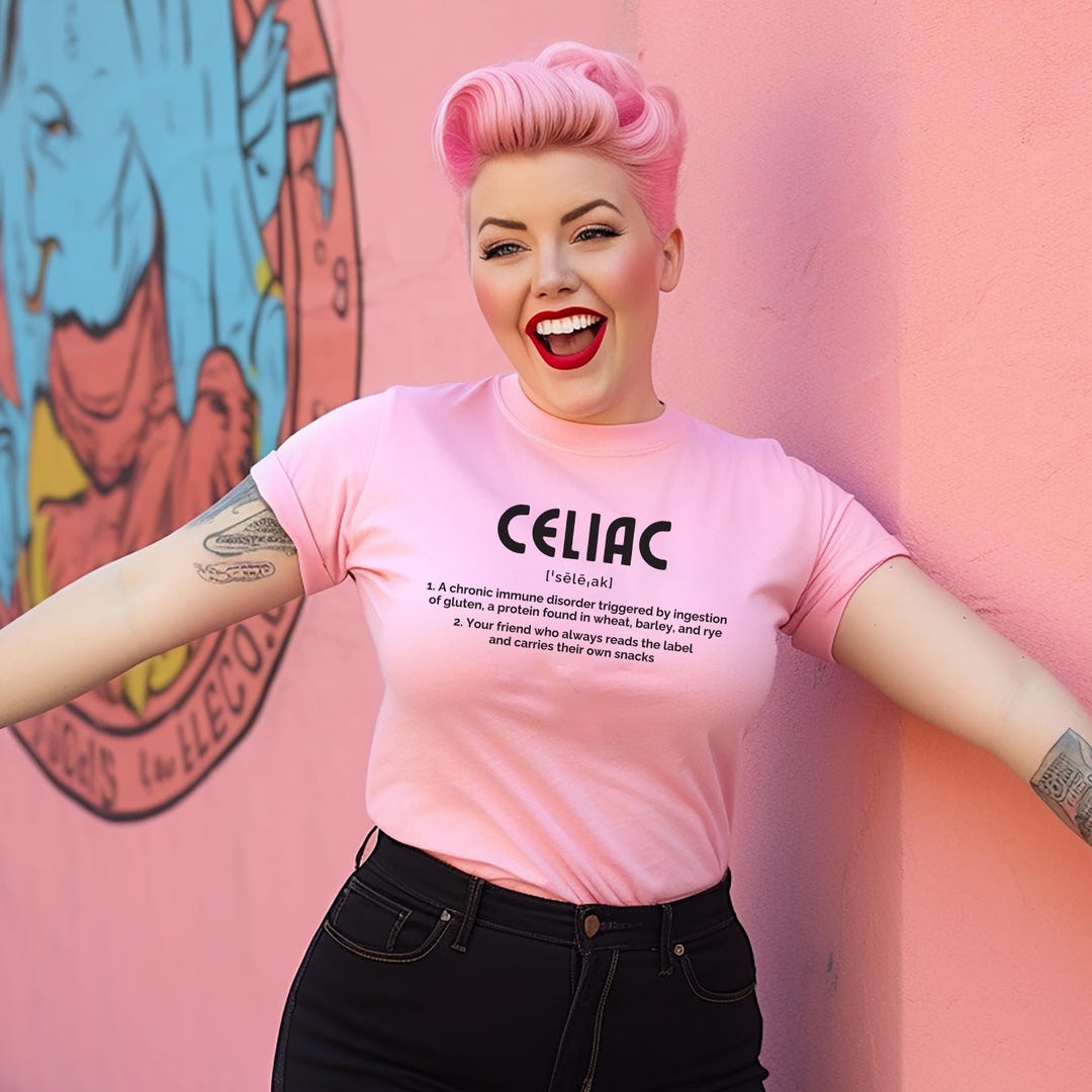Celiac Awareness Tee, Gluten Free Definition (unisex Plus Size) - Etsy