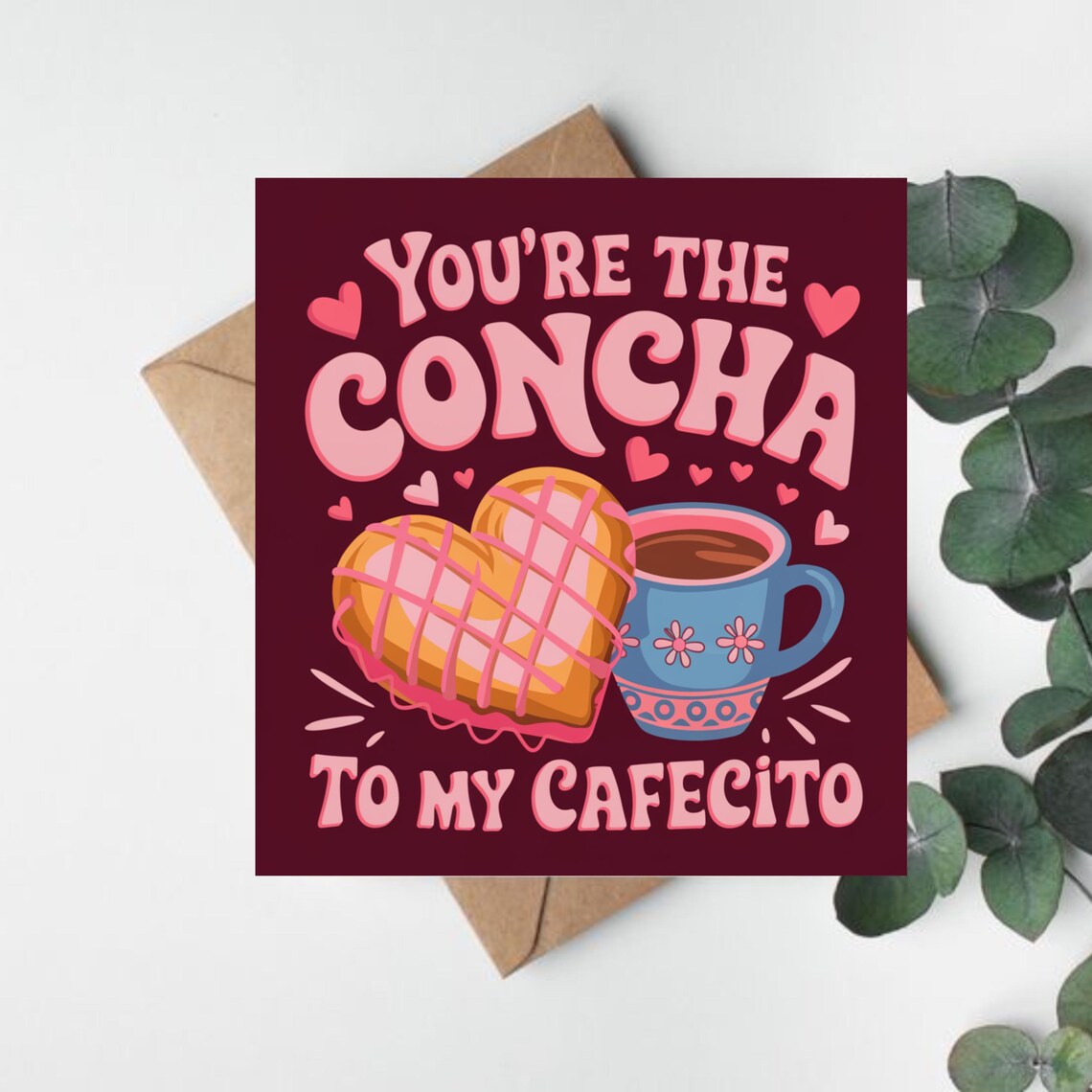 You're Concha Valentine Digital Card Cute Pan Dulce Valentine Card ...
