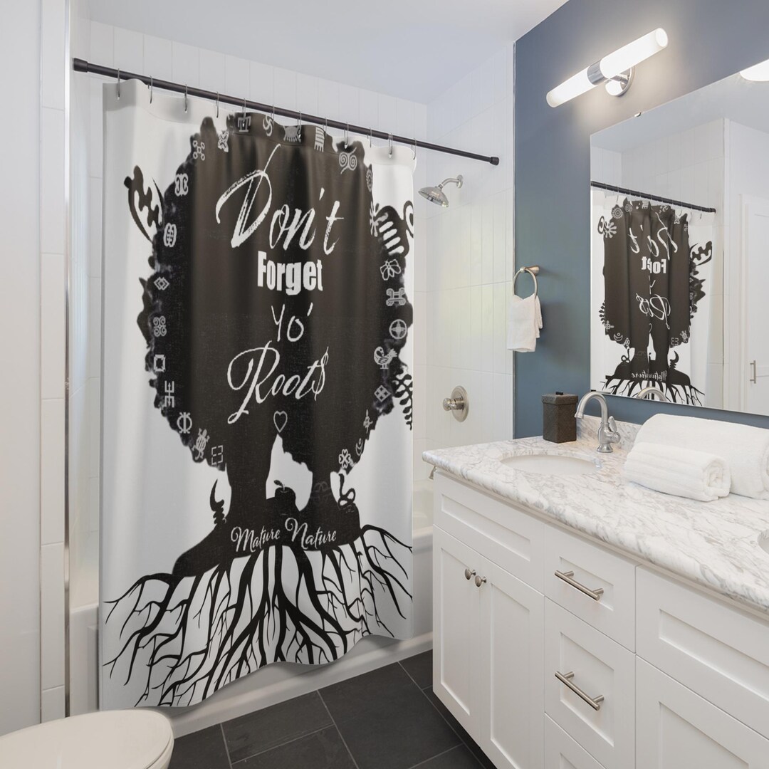 Don't Forget Your Roots Shower Curtains - Etsy