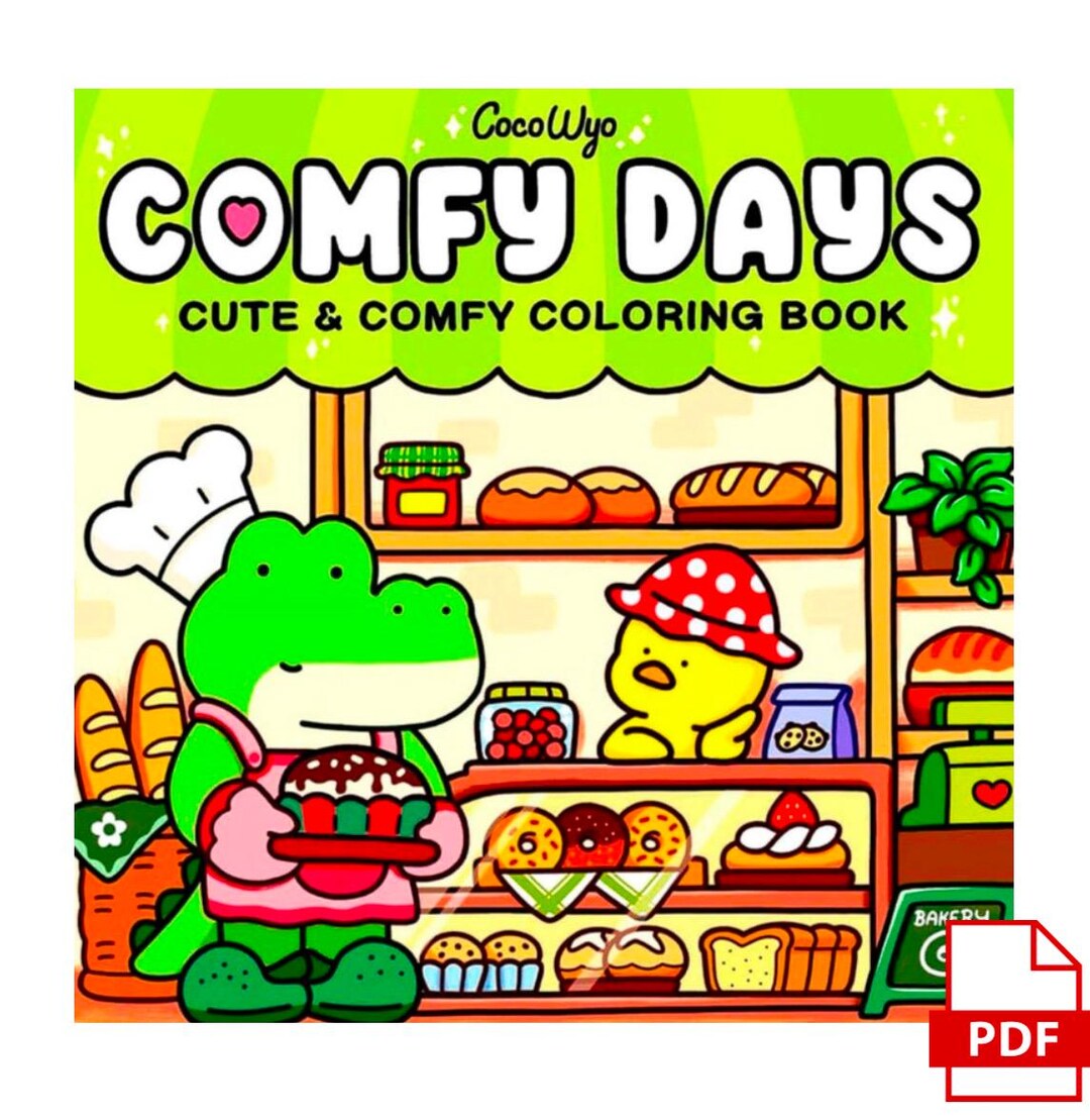 DIGITAL Coco Wyo Comfy Days Coloring Book - Etsy