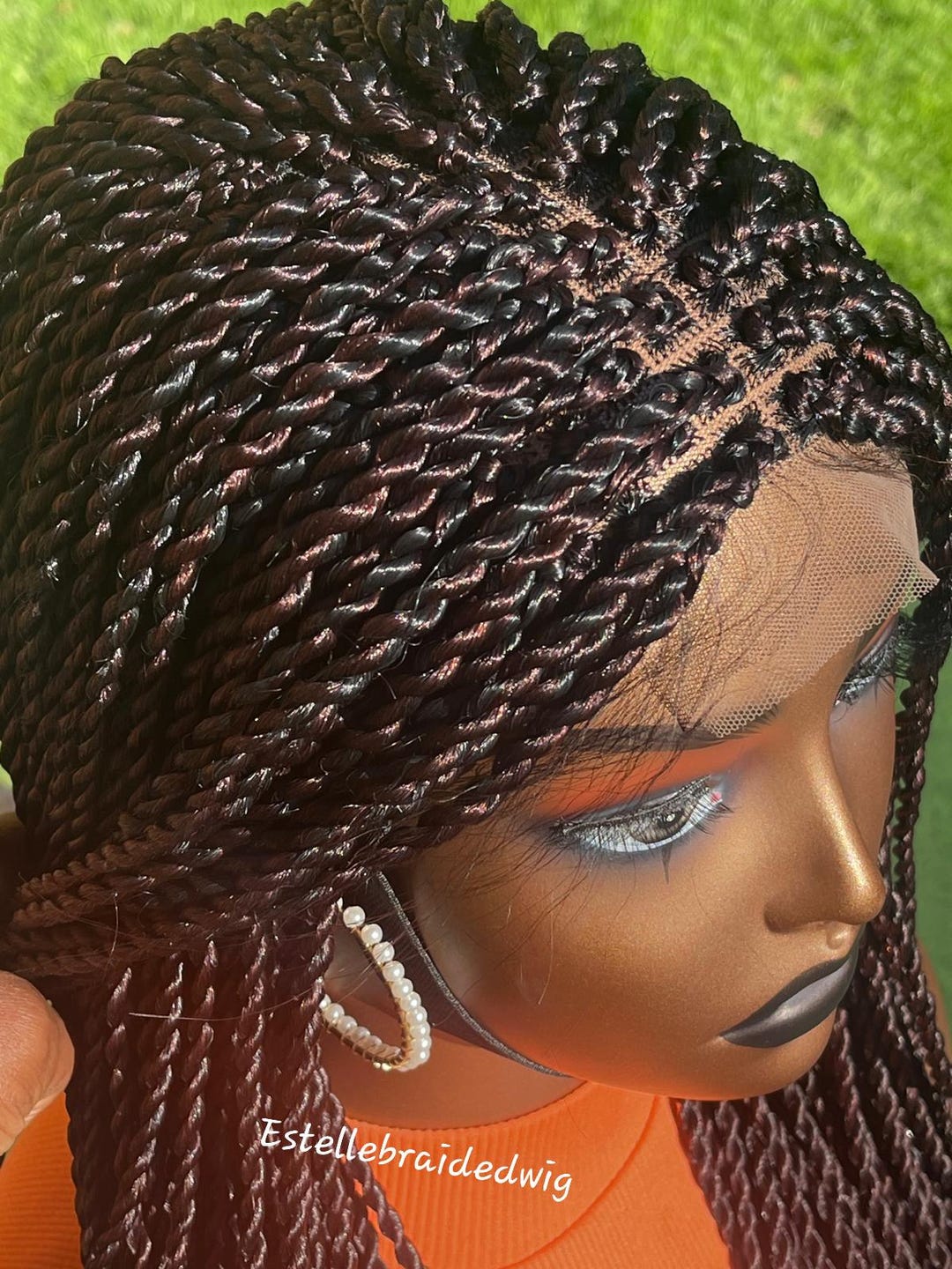 Senegalese Twist Braided Wig, Passion Twists, Braids Wig - Etsy