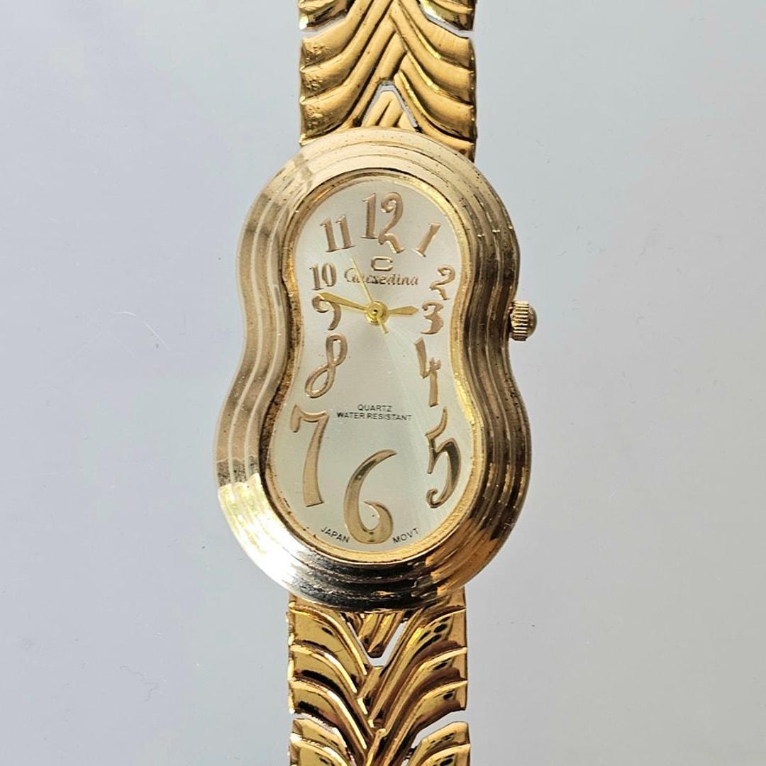 Vintage Garsedina Step Melt Tank Watch Salvador Dali Inspired - Etsy