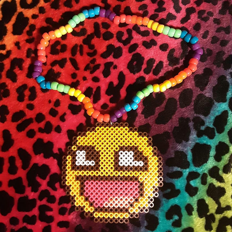 Perler Bead Necklace - Etsy