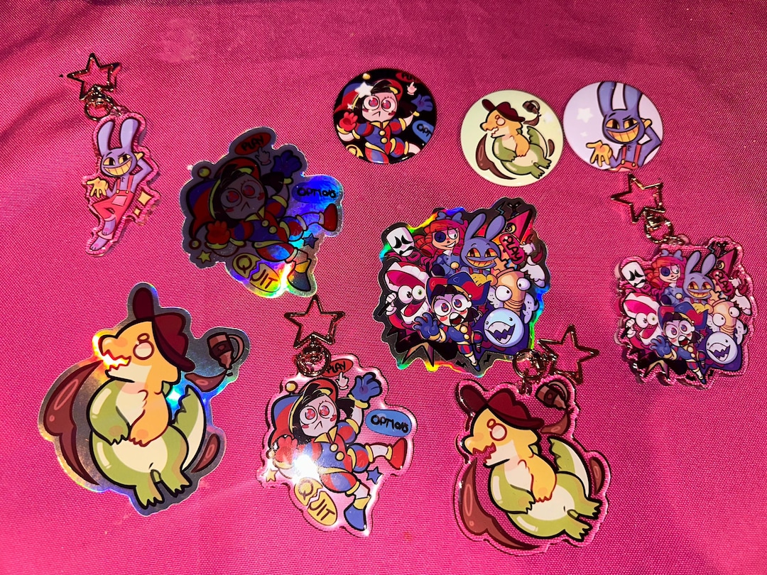 Tadc/the Amazing Digital Circus Inspired Keychains, Stickers and ...