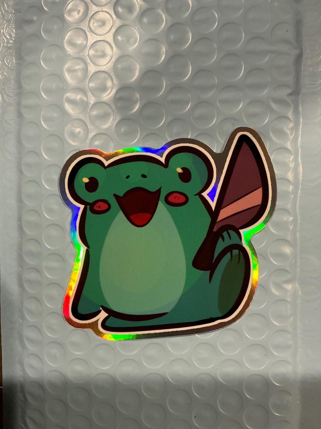 Frog With Knife Sticker - Etsy