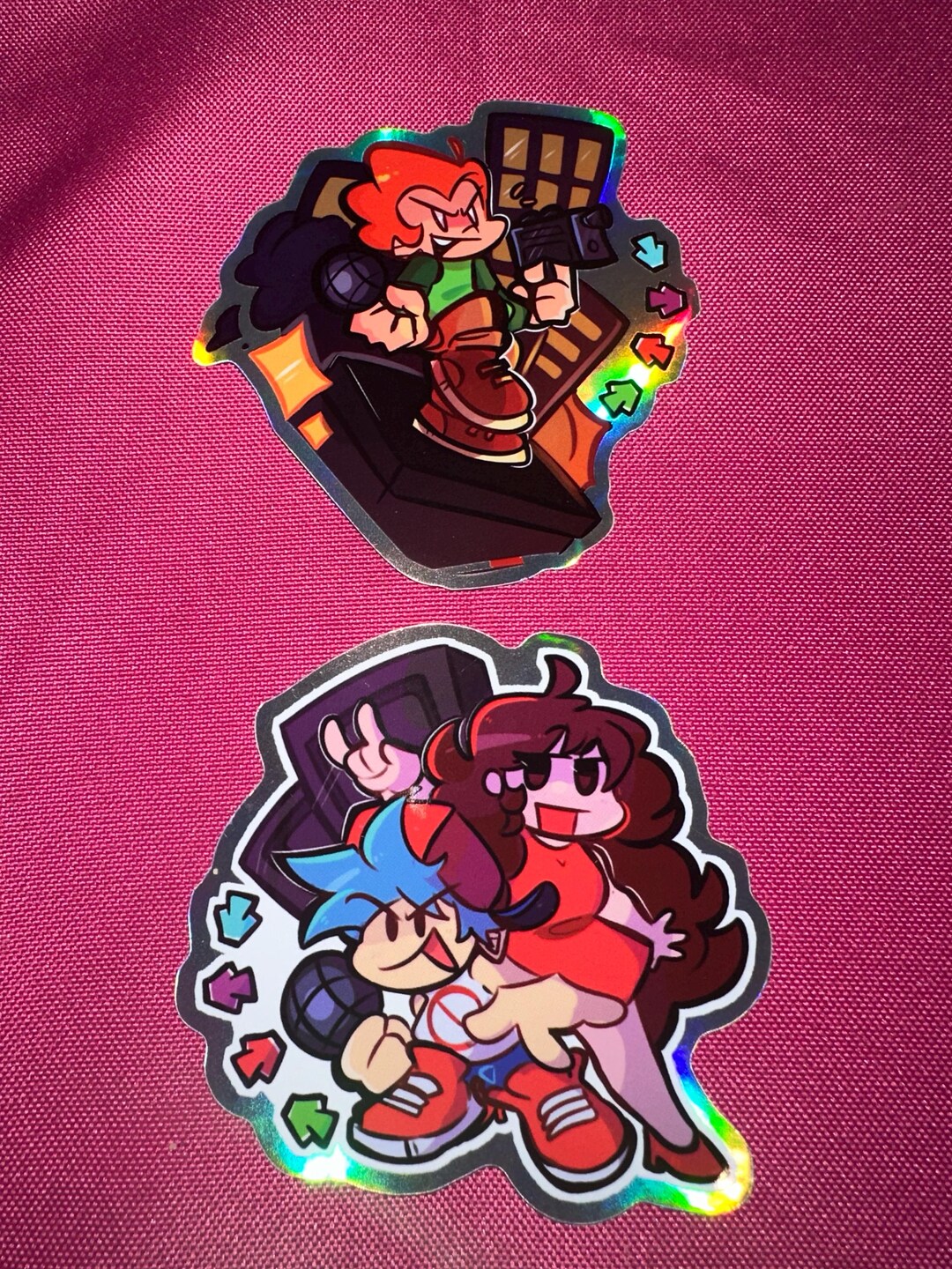 FNF Inspired; Pico and Boyfriend/girlfriend Stickers B GRADE - Etsy