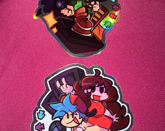 FNF Inspired; Pico and Boyfriend/girlfriend Stickers B GRADE - Etsy