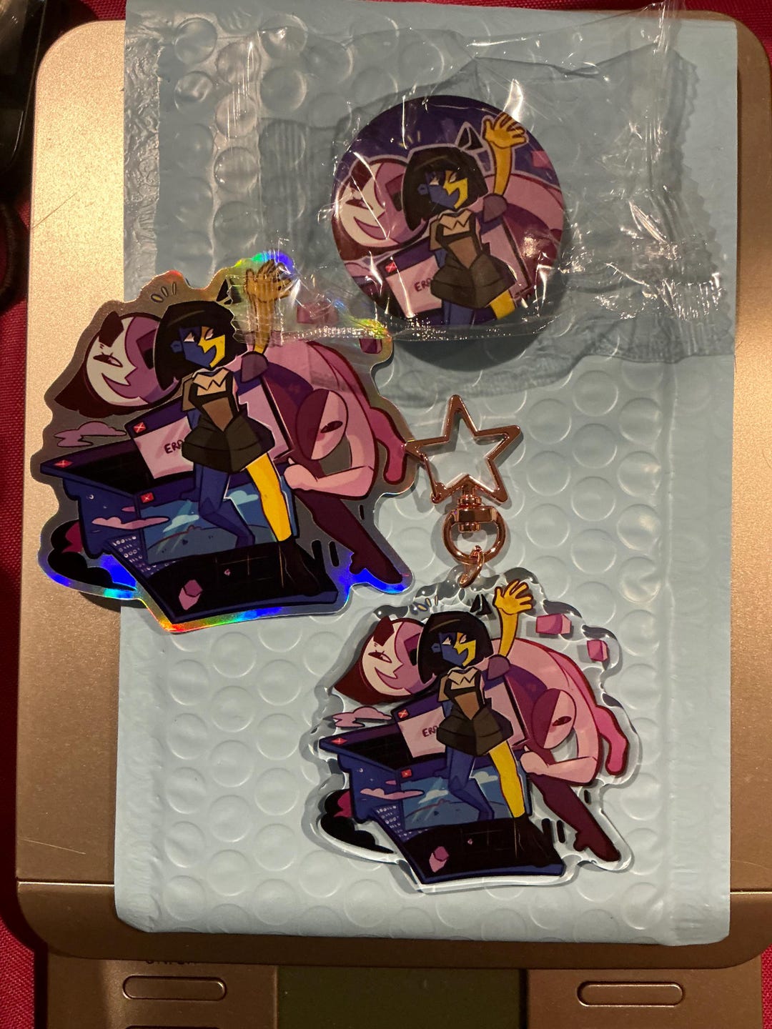 ENA Inspired Keychain/sticker/button Pack - Etsy