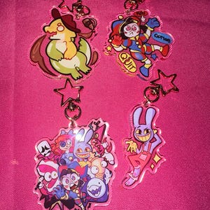 Tadc/the Amazing Digital Circus Inspired Keychains, Stickers and ...