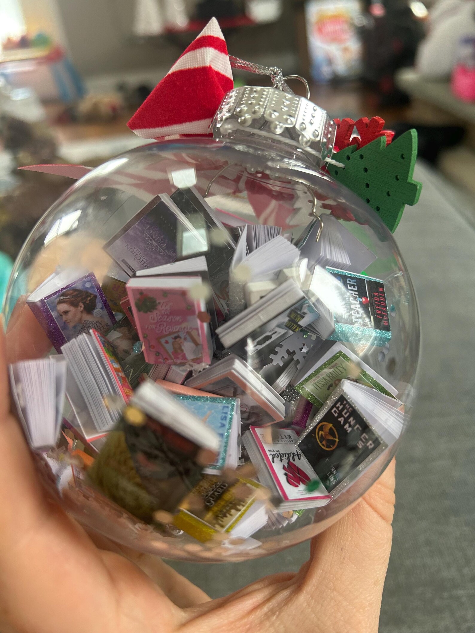 Mini Book Christmas Ornament - Etsy
