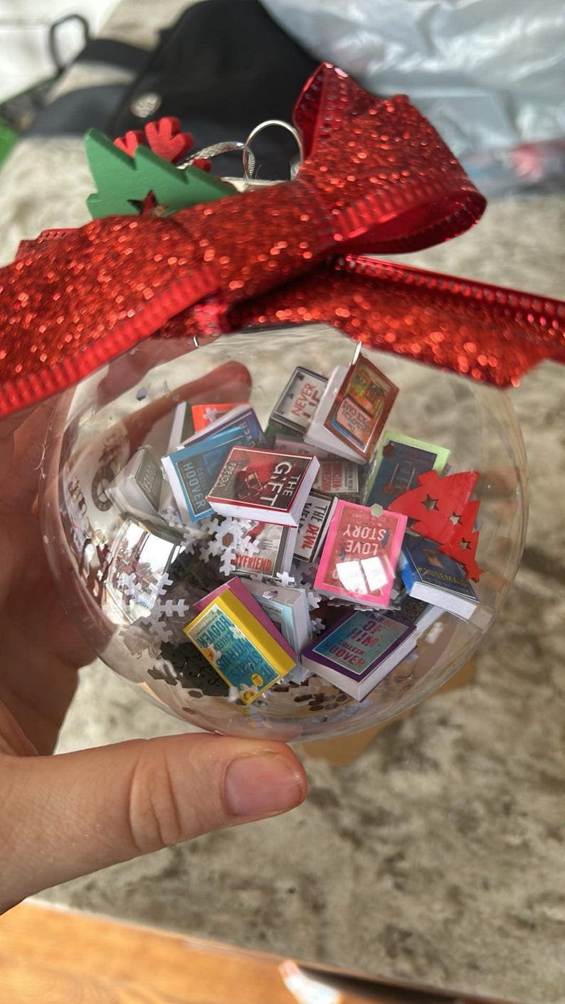 Mini Book Christmas Ornament - Etsy
