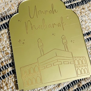 Umrah Mubarak Welcome Sign, Custom Umrah Gift, Umrah Decoration ...
