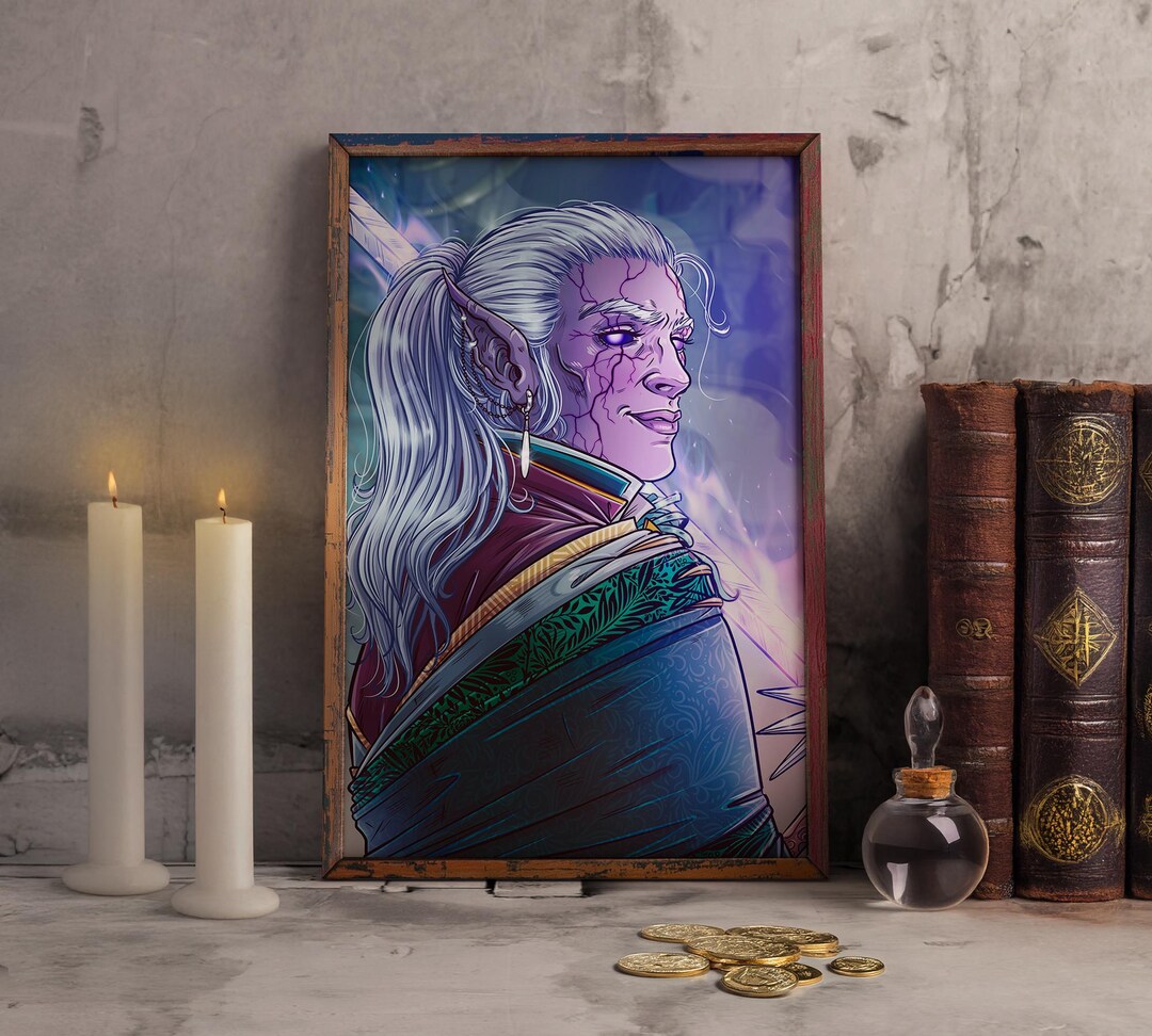 Dark Elf Poster for Print, Fantasy Poster, Dark Elf Poster, Dark Elf ...